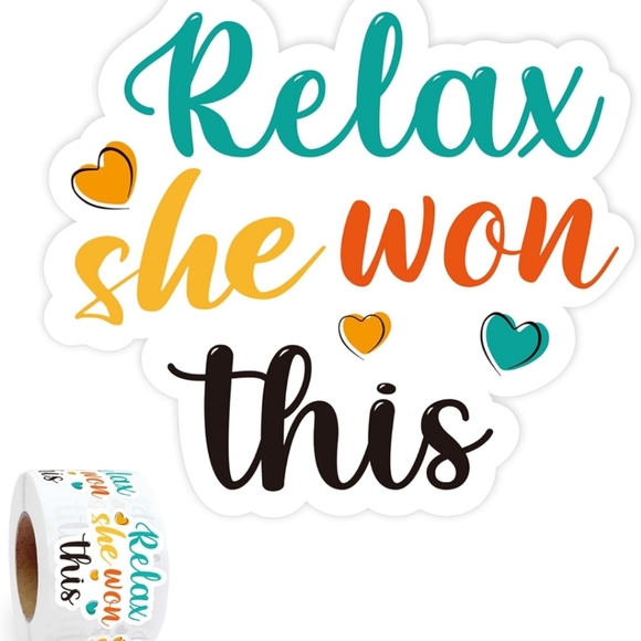 Office | Relax She Won This Stickers | Poshmark